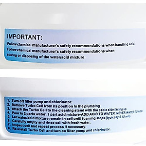 DEF Pool Cleaning Stand GLX-CELLSTAND Replacement for All Hayward and 520670 IntelliChlor Acid Washing Kit White Heavy Duty Plastic