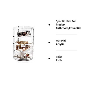 Stackable Storage Jewellery Trays Hair Accessory Containers Simple Houseware Organizer 4 Layers 7.14in