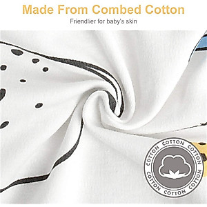 Knirose Baby Swaddle Blankets, Unisex Baby Blanket Wrap for Newborn Baby Boys Girls, Skin Friendly Wearable Swaddle Sleep Sack Made of Combed Cotton (Planet, White, 0-3 Months)