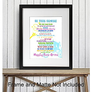 LARGE 11x14 - Wall Art - Wall Decor for Boys Room, Girls, Kids Bedroom, Family or Living Room - Positive Quotes - Inspirational Gifts - World - 11x14 print