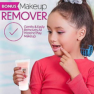 Toysical Kids Makeup Kit for Girl, Kids Makeup with Remover, Washable, Non Toxic Pretend Makeup for Little Girl, Princess Girls Toys, Girls Birthday Gifts Age 3+ Year Old
