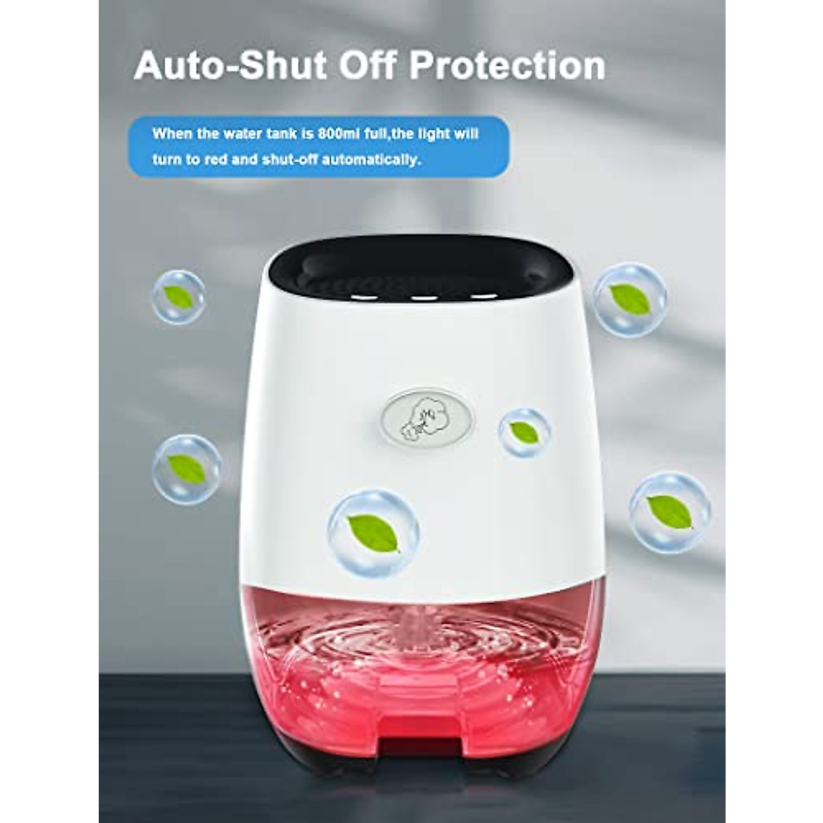 Dehumidifiers:Portable Dehumidifier for Home, Bedroom, Bathroom 35OZ Small Dehumidifiers Mini dehumidifier with Auto Shut-off, 7 Colors Night Lights, Ultra Quiet for Closet RV Office