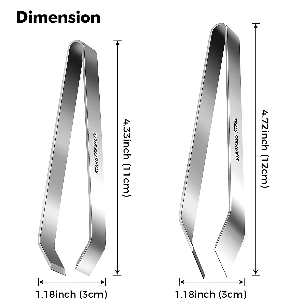 Rainspire Stainless Steel Fish Bone Tweezers Remover Tool Set, Fish Bone Pliers/Tweezers, Kitchen Food Cooking Tweezers, Seafood Tools Kitchen Gadgets Home Gadgets, Non-Slip