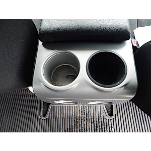 Red Hound Auto Rear Center Console Cup Holder Insert 2009-2014 Compatible with Ford F150 Rubber Right Side Liner