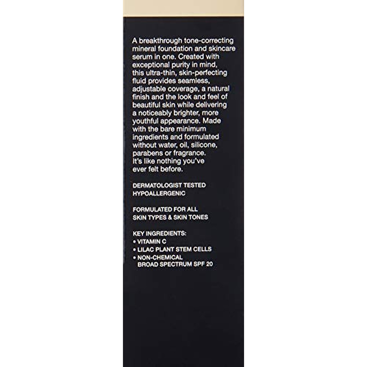 bareMinerals bareSkin Pure Brightening Serum Foundation SPF 20, Bare Porcelain 01, 1 Ounce