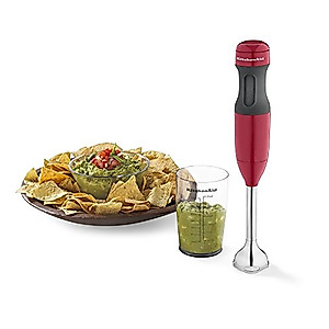 KitchenAid KHB1231 2-Speed Hand Blender, Empire Red - KHB1231ER (Renewed)