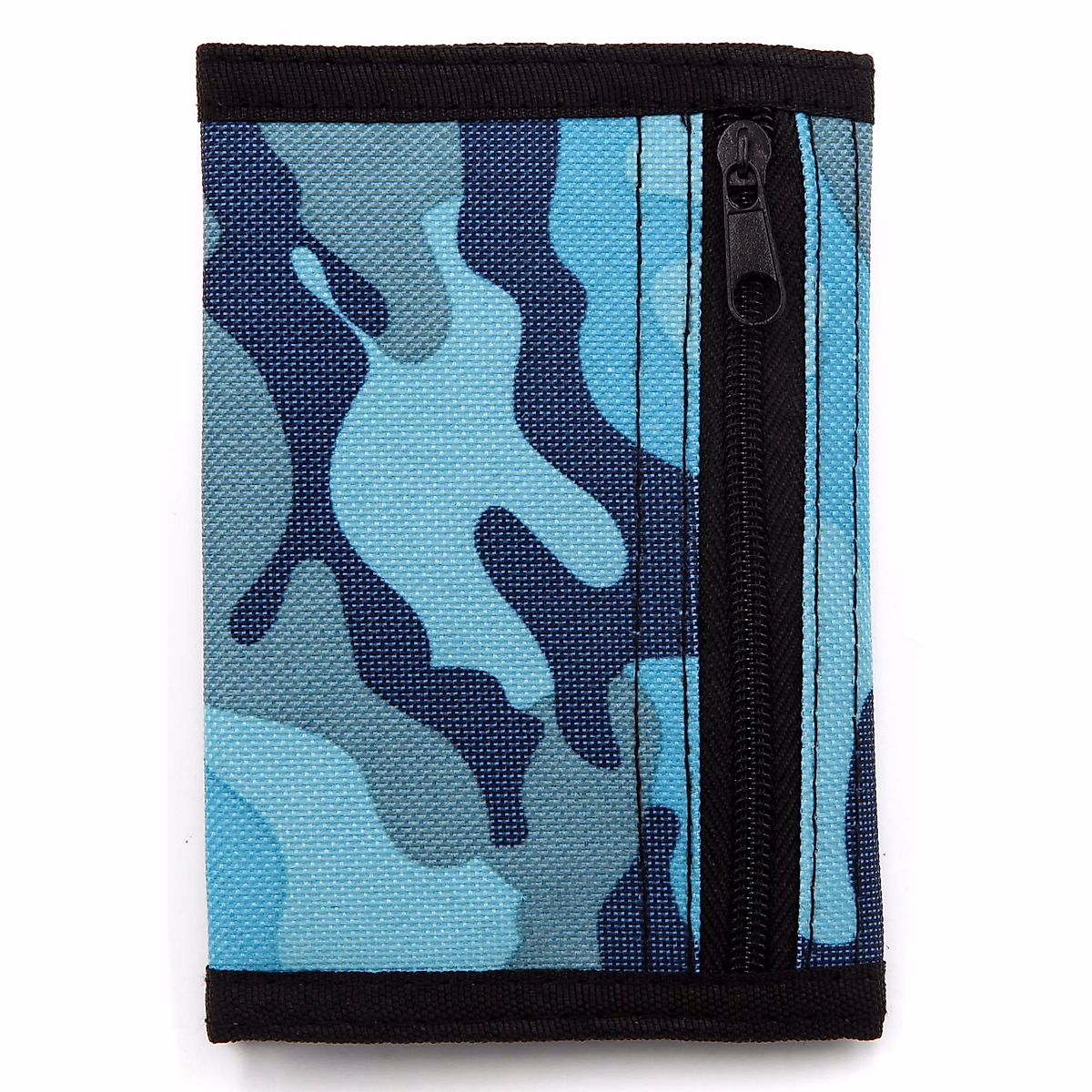 JONYEE Kids Wallet for Boys and Girls, Novelty Wallet for Boys Ages 5-7, Camo Teen Wallet for Kids Birthday Gifts (Blue)