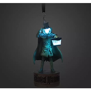 Disney Parks Haunted Mansion Hat Box Ghost Light Up Ornament