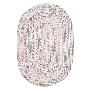 Colonial Mills Bella Nursery Braided Rug, 4' X 6' , Pink Grey