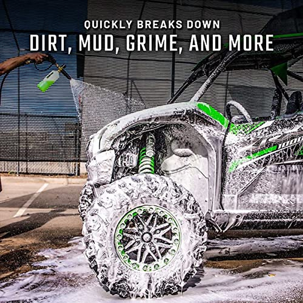 Slick Products Off-Road Wash Extra Thick Foaming Cleaning Solution Dirt Bike, UTV, Truck, Offroad Car Wash Soap - Works With Foam Cannon, Foam Gun, Sprayers, Buckets, 32 oz., Citrus Scent