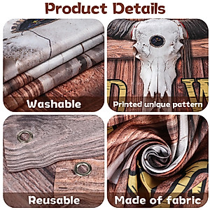 Chunnin West Cowboy Party Door Decoration Wild West Party Decoration Cowboy Door Banner Hanging Supplies Western Themed Saloon Banner for Western Rustic Bar Photo Booth Props Favor