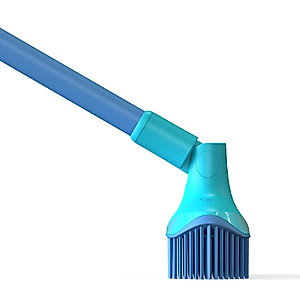 Spontex Catch & Clean Indoor Rubber Broom and Dustpan Set - Dustpan and Brush Set for Pet Hair Removal - Rubber Brush for Wet & Dry Sweeping Plus Multi-Surface Cleaning