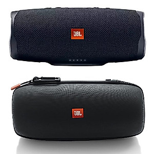 JBL Charge 4 Black Bluetooth Speaker with JBL Authentic Carrying Case