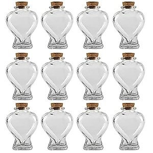 Michaels Bulk 12 Pack: Heart-Shaped Glass Bottle by Ashland™