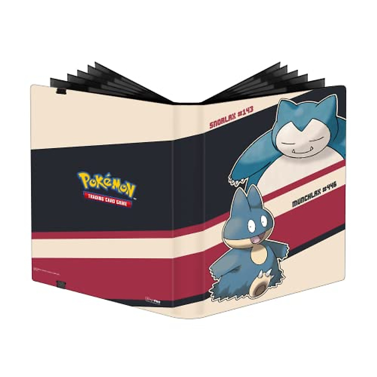 Ultra PRO - Pokémon Snorlax & Munchlax (9-Pocket PRO Binder) - Protect Collectible Cards, Trading Cards, & Gaming Cards, Side Loading Pockets, Protect & Store up to 360 Standard Size Collectible Cards