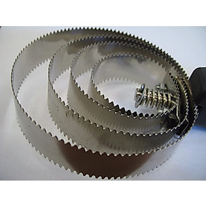 WYZBEN Commercial Heavy Duty Stainless Fish Scaler Scale Remover Spring Steel 4 Rings