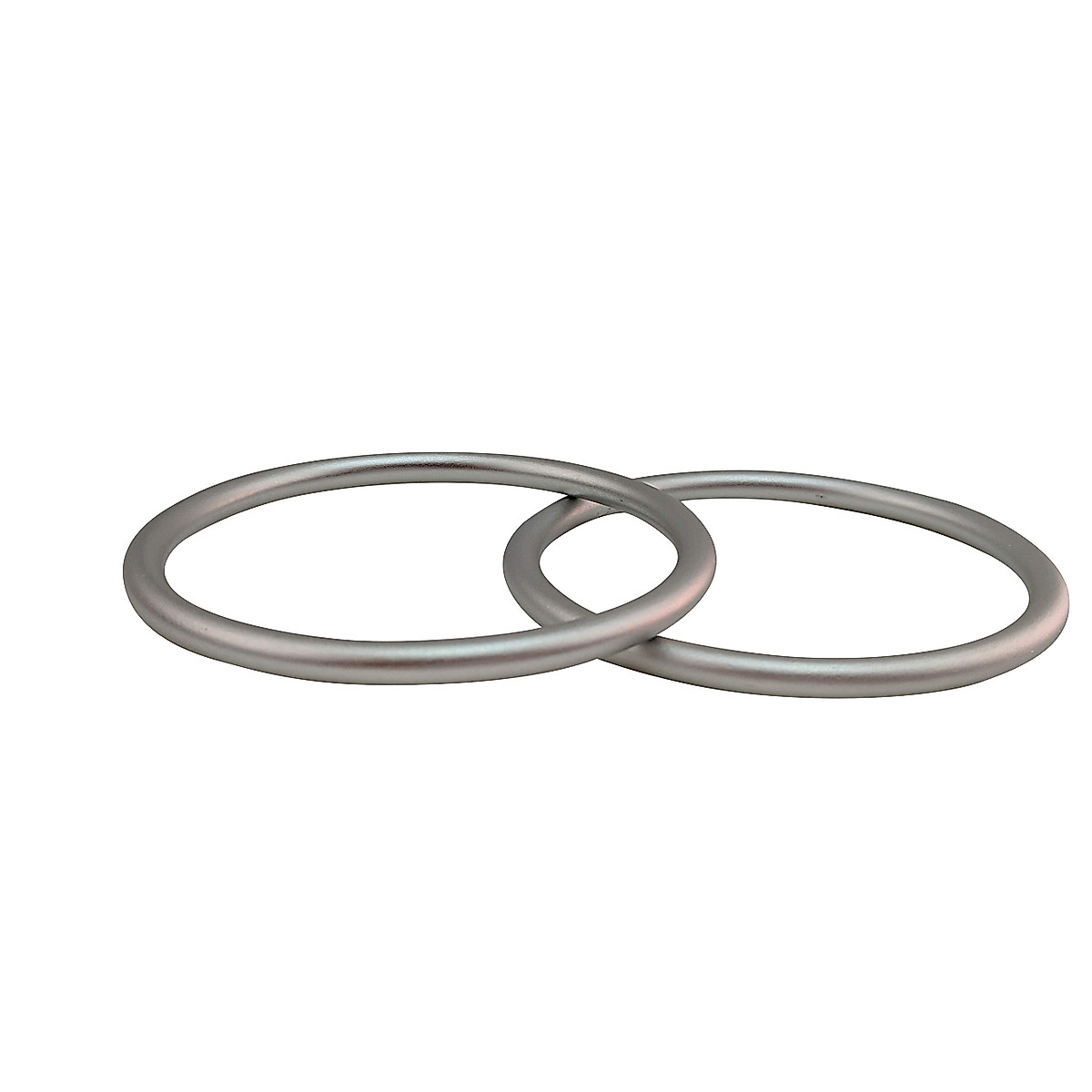 Sling Rings 3-inch Diameter by Cutie Carry. Infant Approved, mom Loved. Aluminum, lab Tested for Strength and Safety. Works with Your own Material or Convert wrap to Sling. (Silver)