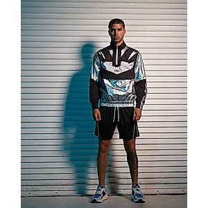 Umbro Men's Standard Cotton Boxer Briefs, Red/Light Grey/Black, X-Large