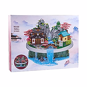 Peachtree Micro Blocks for Adults Mini Bricks Decorative Models Kit, a Chinese Ancient Famous Architecture and Collection DIY Toys Gift Set for Kids (7626 pcs)