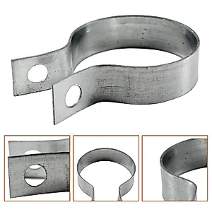 Wdwlbsm 16 Pcs Brace Bands Chain Link Fence, Galvanized Steel Chain Link Brace Band Use for 1-7/8" Outside Diameter Post/Pipe, Gate, Fences Panels