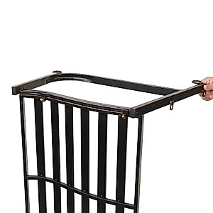 Outdoor Swing Chairs for Adults? Metal Porch Swing Stand with Antique Bronze Finish (72.24 X 50 X 71.25)" Hanging Swing Frame Set Heavy Duty Swing Chair Bench for Gardens & Yards (Swing Chair 1)