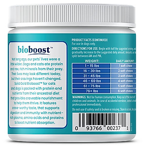 Solid Gold Glucosamine for Dogs Hip and Joint Supplement - Glucosamine Chondroitin MSM for Dog Pain Relief - Leaps & Hounds Chews for Dog Arthritis Pain Relief & Overall Mobility - 120 Soft Chews