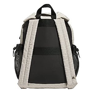 adidas Saturday Backpack, BOS Mini Monogram Wonder Beige/Black, One Size