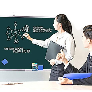 Dry Erase Erasers, 36 Pack Magnetic Whiteboard Eraser Chalkboard Eraser Dry Eraser for Classroom Office and home (Blue)