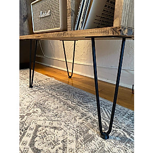 Table For Record Player Stand Cabinet MCM Mid Century Modern with Hairpin Legs