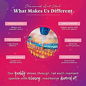 DIAMOND ART CLUB Sun Rays Landscape Canvas Diamond Painting Kit, 9" x 14" (22.7 x 35.9 cm)