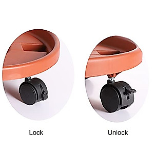 4 Pack 13 inch Plant Caddy with Four Lockable Universal Wheels,Easy Moving Plant Dolly, Indoor Outdoor Flower Pot Mover with Locking Wheels