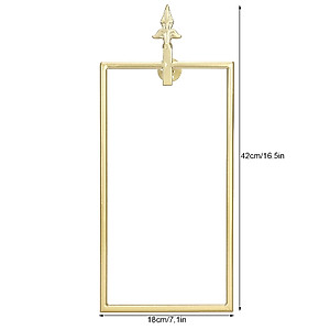 Towel Bar Towel Rack, Towel Ring Modern Home Decor Bathroom Towel Rack Metal Wall Mounted Towel Storage, Gold Hand Towel Holder for Bathroom Kitchen Hand Towel Bar Accessories