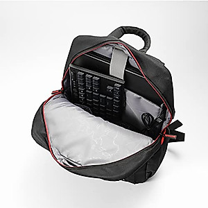 Redragon GB-82 Travel Laptop Backpack, Business Workstation Computer Gaming Backpack w/Durable Double-Layer Fabric Liner, USB Jack & Large Front Pocket, Fits Up to 18" Laptop