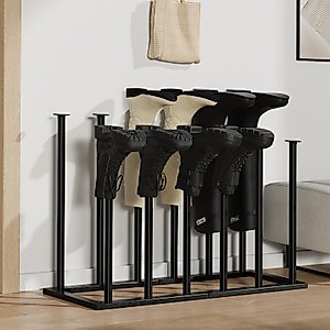 Yumark Boot Rack Boot Organizer for Tall Boots Entryway Boot Rack Boot Storage for 6 Pairs Hallway Boot Storage Rain Boot Shelf Free Standing Boot Holder for Cowboy Boot