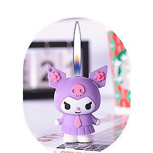 Aimery Kuromi Lighter, Kawaii Lighter, Cool Lighter, Anime Lighter, Anime Keychain Cute & Cool Keychain Accessories for Girls (Purple)