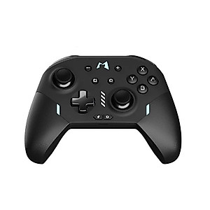 MOBAPAD M9 Wireless Controller for Switch/PC/Android/iPhone,Bluetooth Remote Controller with NFC,Macro Programming,Double Vibration and Wake up Function(WHITE)