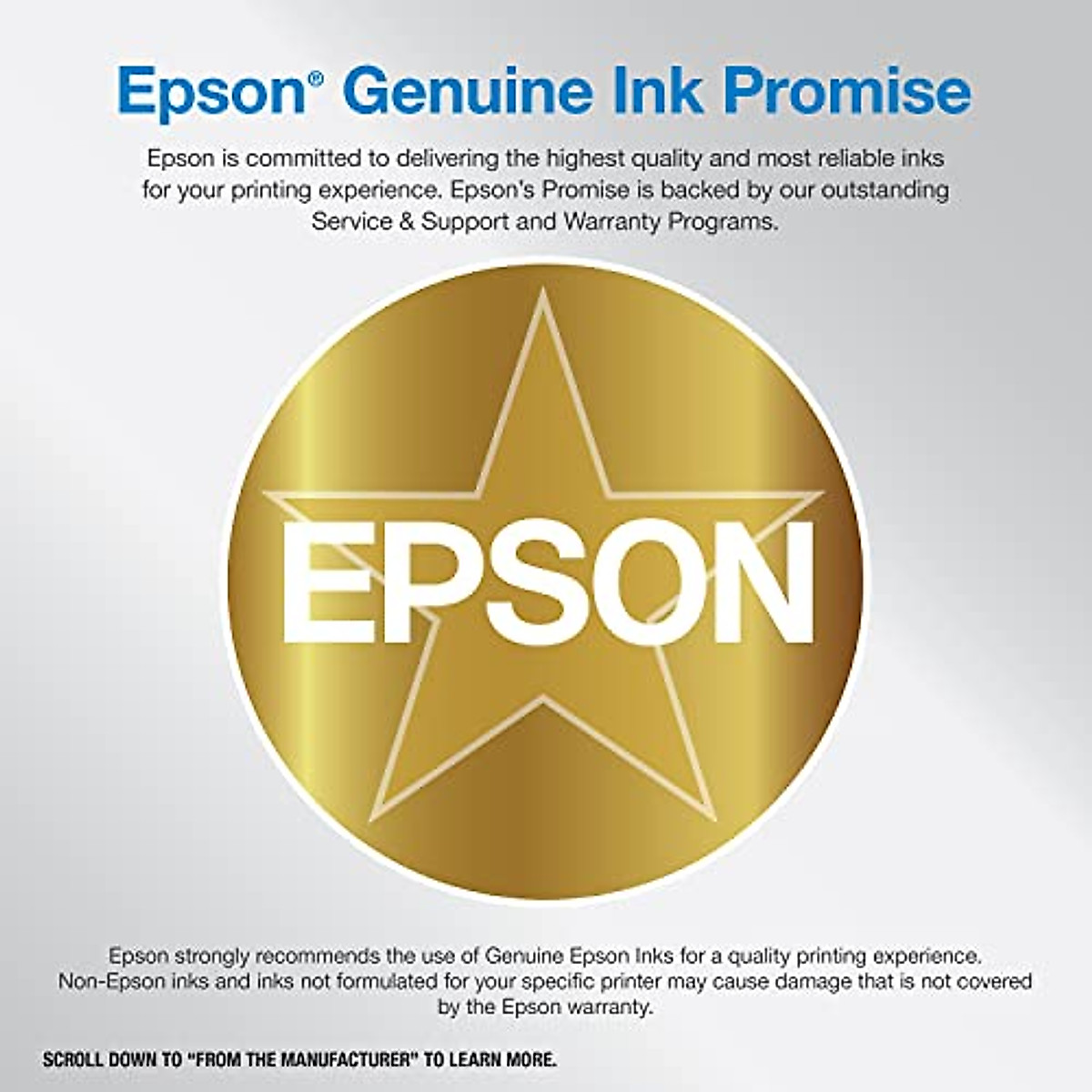Epson EcoTank ET-3830 Wireless Color All-in-One Cartridge-Free Supertank Printer with Scan, Copy, Auto 2-sided Printing and Ethernet (Renewed),White