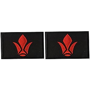 2pcs Mobile Suit Gundam Tekkadan Iron-Blooded Orphans Symbol Embroidery Patch Backer for Hook & Loop Morale Patches Tactical Military Badge