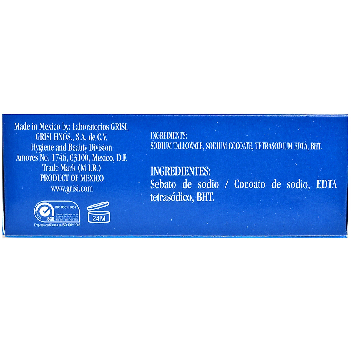 Grisi HypoAllergenic Clean Neutral Soap Bar, No Chemical, Color, Aroma, 3 Count, 10.5 Ounce