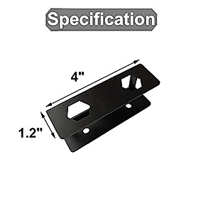 PIAOLGYI Black Under Desk Laptop Holder Mount with Screw,Under Desk Laptop Mount Bracket,Add On Under Table Laptop/Keyboard Storage（3 Pcs）