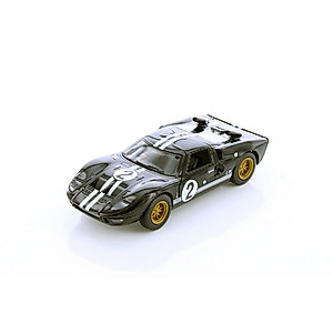 KiNSMART SetOf3 1966 Ford GT40 MKII Heritage Edition 5" 1:32 Scale Die Cast Metal Model Toy Super Race Car Blue Brown Black