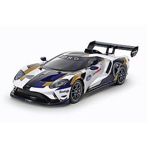 TAMIYA 58689 1:10 Ford GT Mk.II 2020 (TT-02), Remote Controlled Car, RC Vehicle, Making, Assembly Kit Model, Unisex Adult,Multicoloured