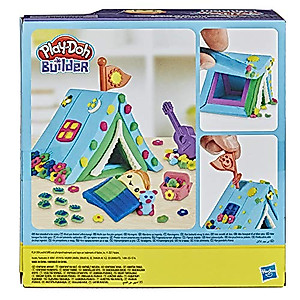 Play-Doh Builder Camping Kit Building Toy for Kids 5 Years and Up with 8 Cans of Non-Toxic Modeling Compound - Easy to Build DIY Craft Set