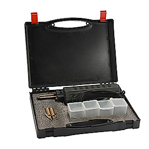 Shkalacar 50W Hot Stapler Plastic Repair Kit Car Bumper Crack Repair Welding Machine Welding Repair Systems Plastic Welder with 200pcs Wave Flat Corner Staples