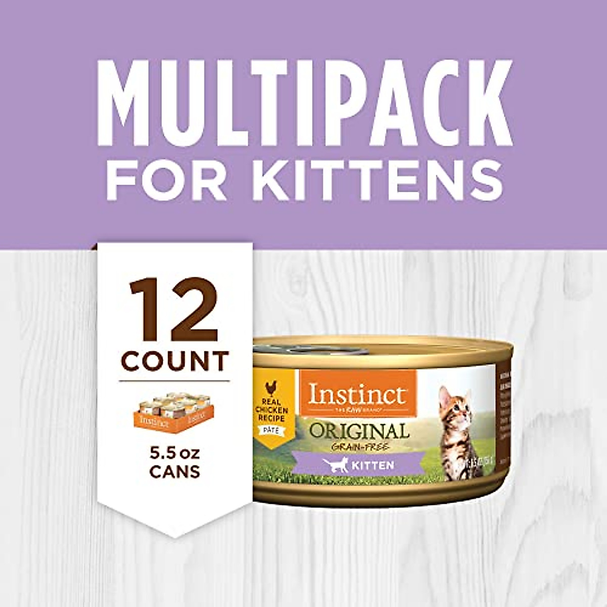 Original Chicken, Wet Canned Cat Food for Kittens, 5.5 oz (Case of 12)