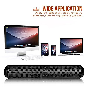 kemimoto UTV Soundbar SXS Sound Bar X3 Speaker- 28 Inches Wide, IPX5 Waterproof, Bluetooth Compatible, Amplified, USB, AUX Input, 4X Speakers, 2X Tweeters Adapt to 1.56"-2.25" Roll Bar