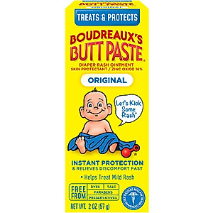 Boudreaux Butt Paste Original Diaper Rash Ointment - 2 oz