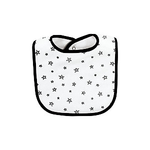 Hudson Baby Unisex Baby Cotton Terry Bib and Burp Cloth Set, Mom Dad Moon And Back, One Size