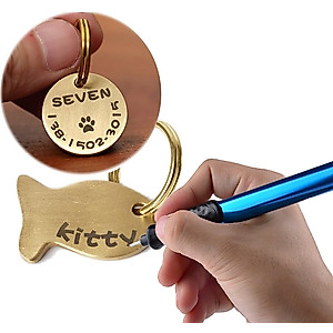 FOLAI Electric Engraving Engraver Pen Carve Tool for DIY Jewellery Jewelry Metal Glass - (Cordless Precision Engraver with Diamond Tip Bit)