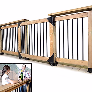 Pylex 11052 Sliding Gate Kit, Black